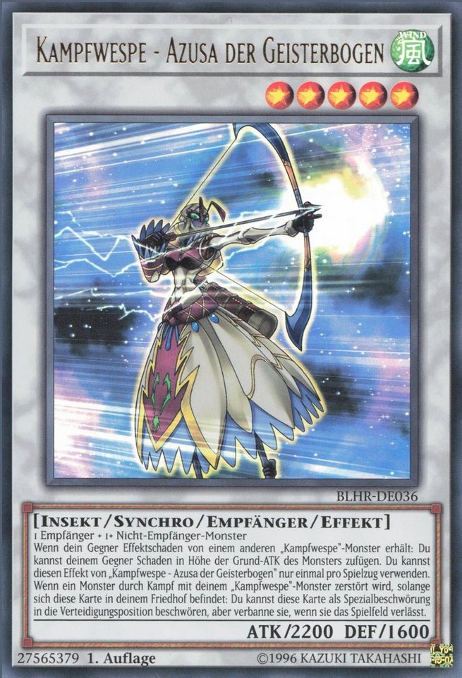 ReCollectibles Sammelkarte YuGiOh Karte Kampfwespe - Azusa der ... ReCollectibles Sammelkarte YuGiOh Karte Kampfwespe - Azusa der ...