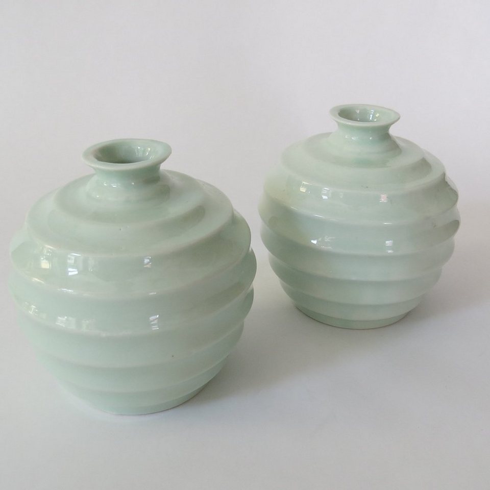 Pusteblume Tischvase Vase Tisch Deko 2er Set Mint Grün 135 Cm Keramik