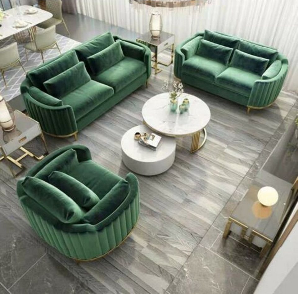 Jvmoebel Wohnzimmer Set Designer Couch Polster Sofa Garnitur Couchen