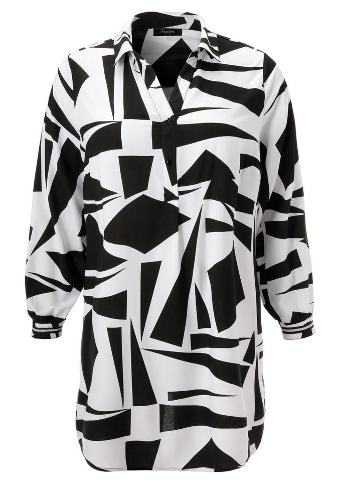 Aniston Plus Longbluse Mit Farbenfrohem Großflächigem Druck