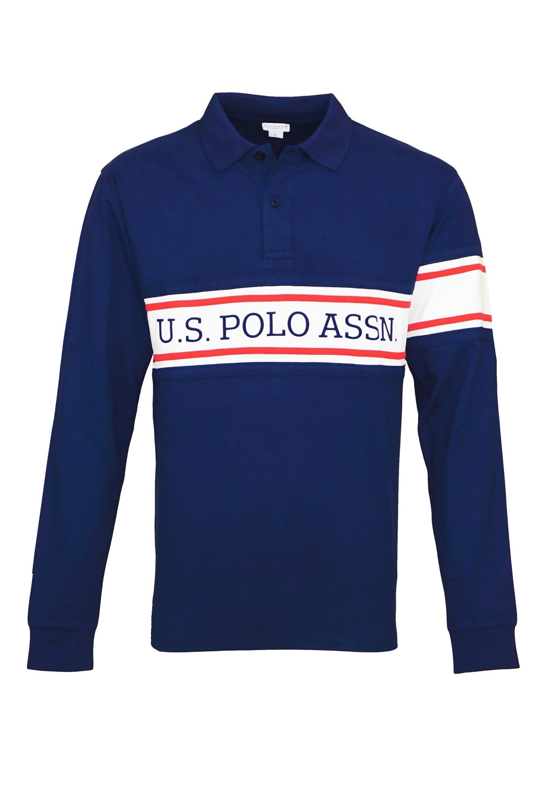 U.S. Polo Assn Poloshirt Shirt Poloshirt Longsleeve (1-tlg), Gerippet ...