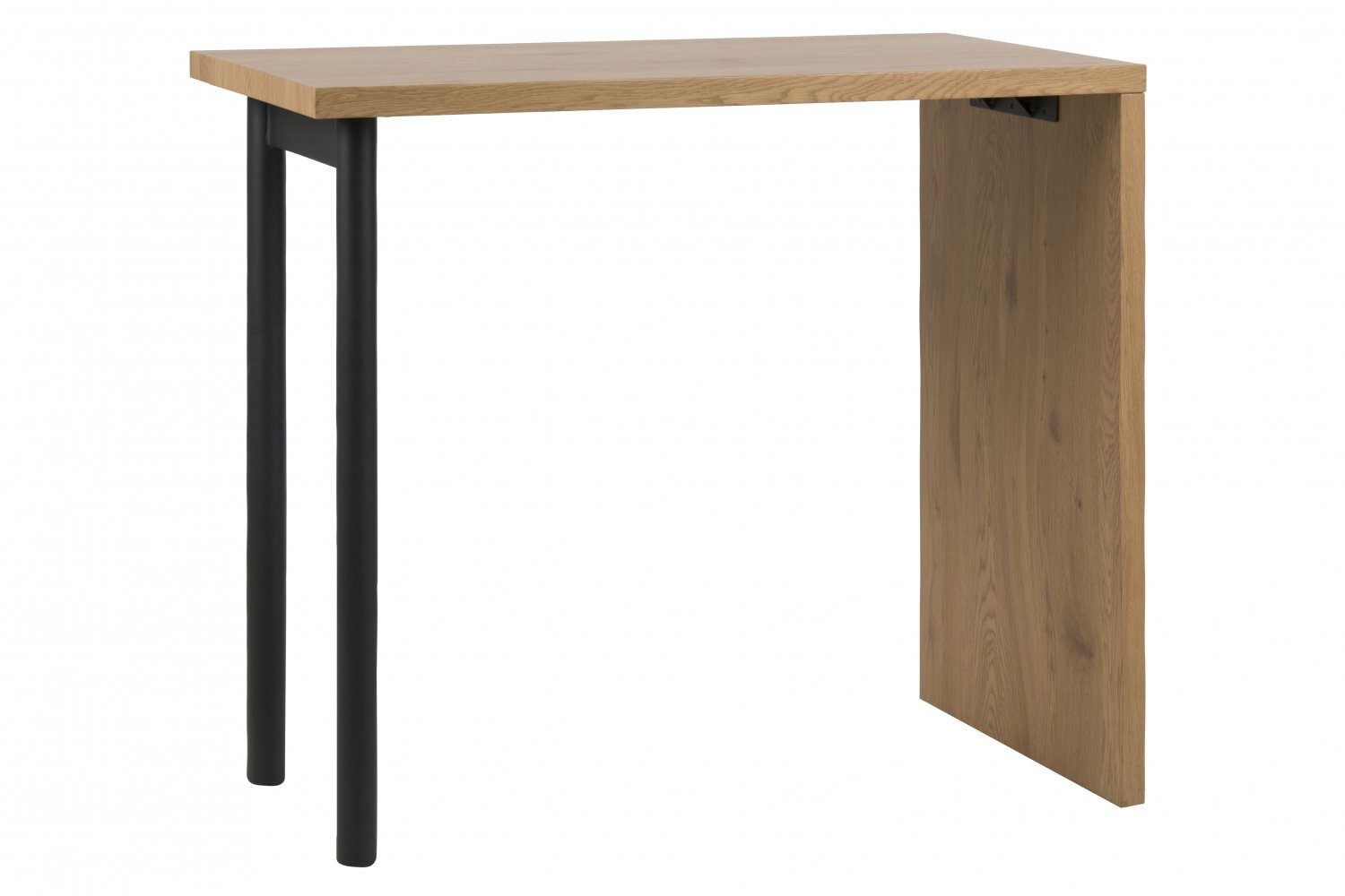 ebuy24 Barhocker Buddy Bartisch in Wildeiche und Metallgestell matt
