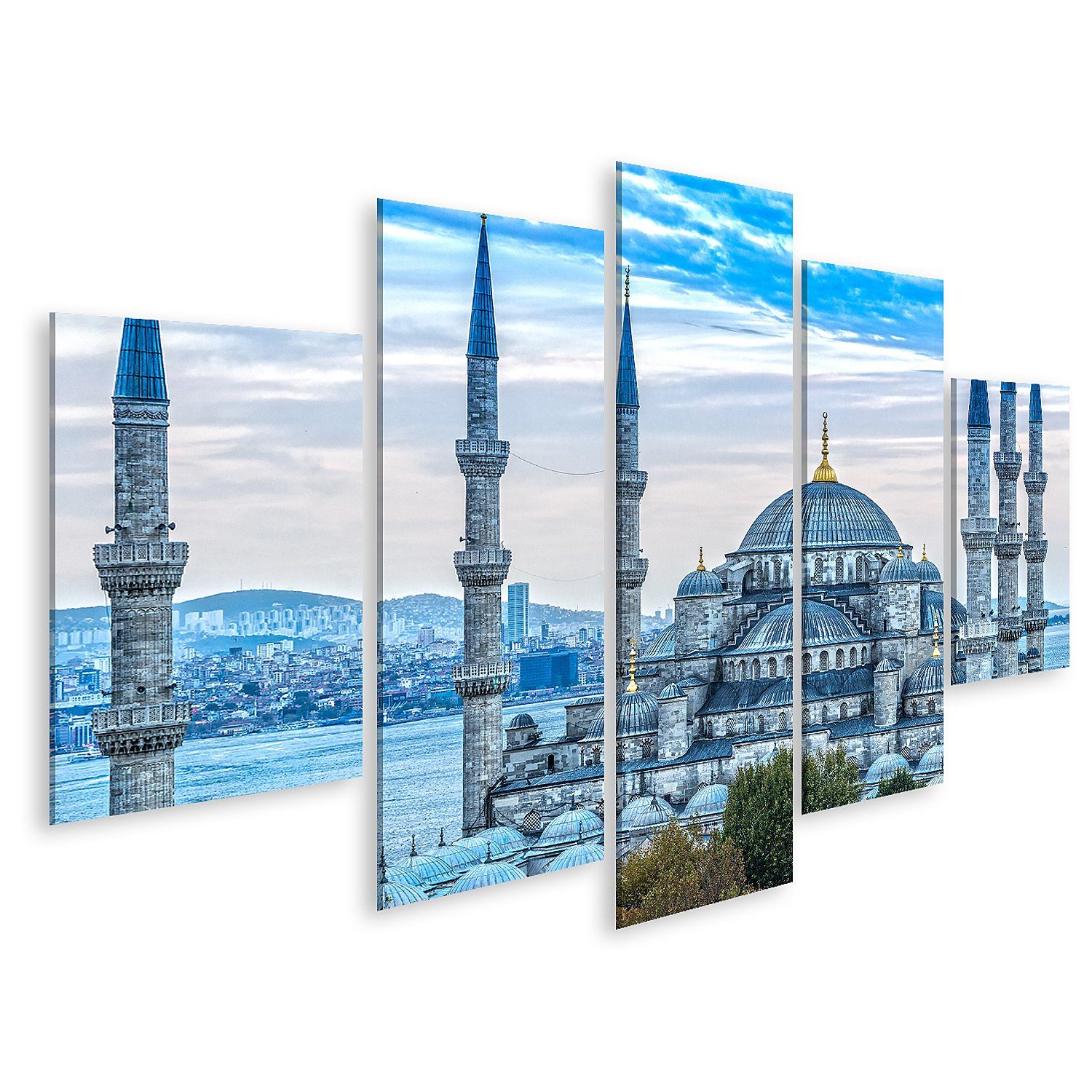 islandburner Leinwandbild Bild auf Leinwand Blaue Moschee Sultanahmet Camii Istanbul Türkei Wand
