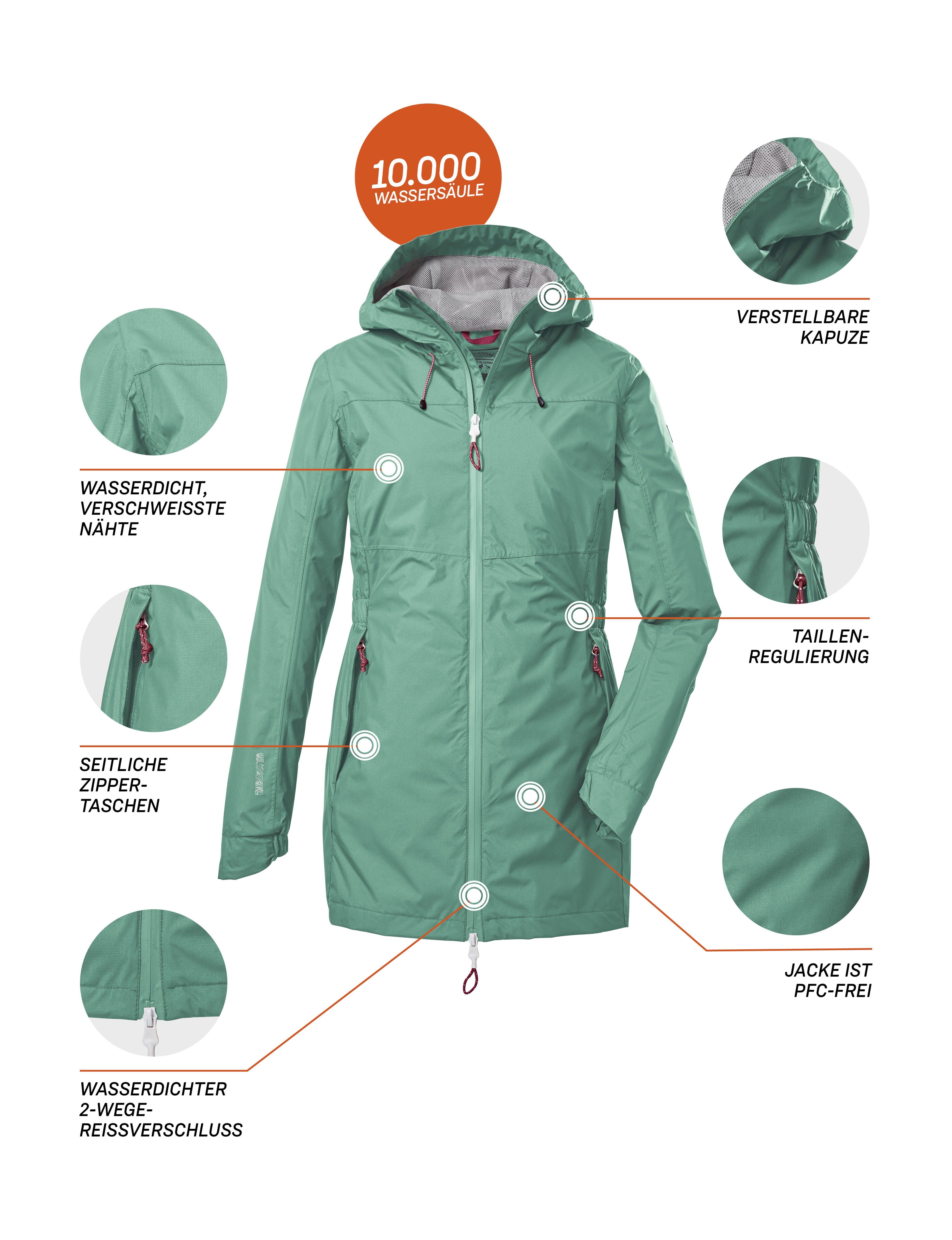 Killtec Outdoorjacke KOS 54 WMN JCKT, wasserdichter 2-Wege ...