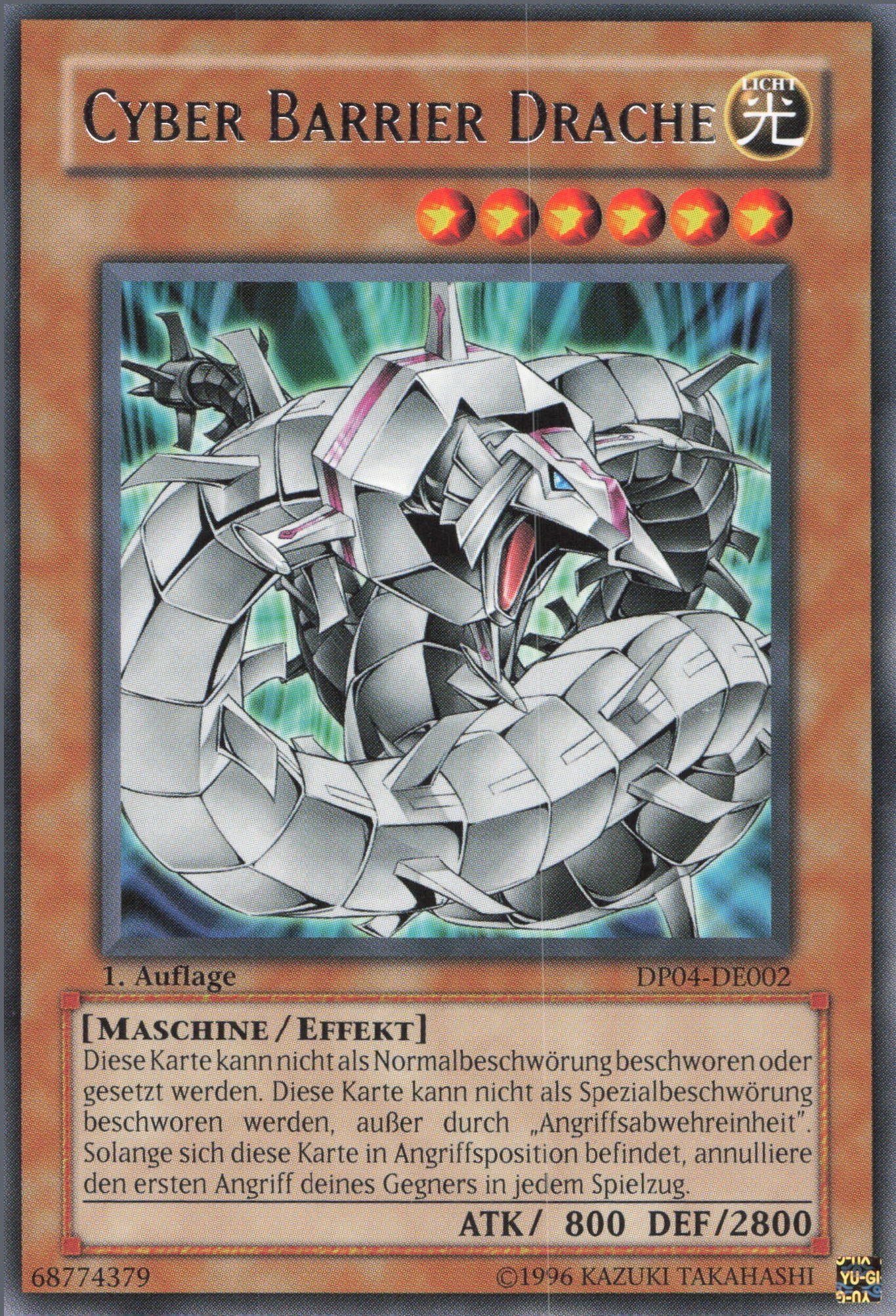 Recollectibles Sammelkarte Yugioh Karte Cyber Barrier Drache Deutsch