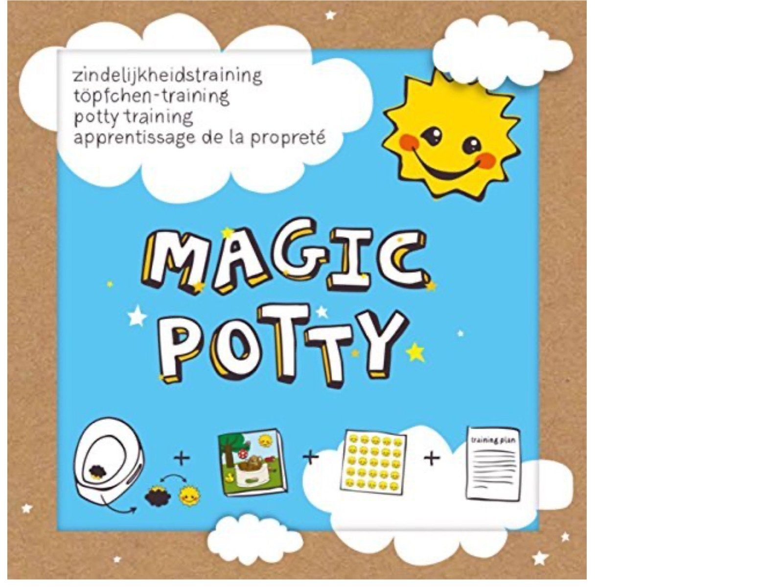 LK Trend & Style Sticker Magic Potty Töpfchentraining bunte Sticker ...