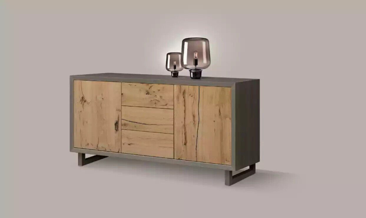 Jvmoebel Sideboard Braun Graues Sideboard Luxus Anrichte Buffet Schrank