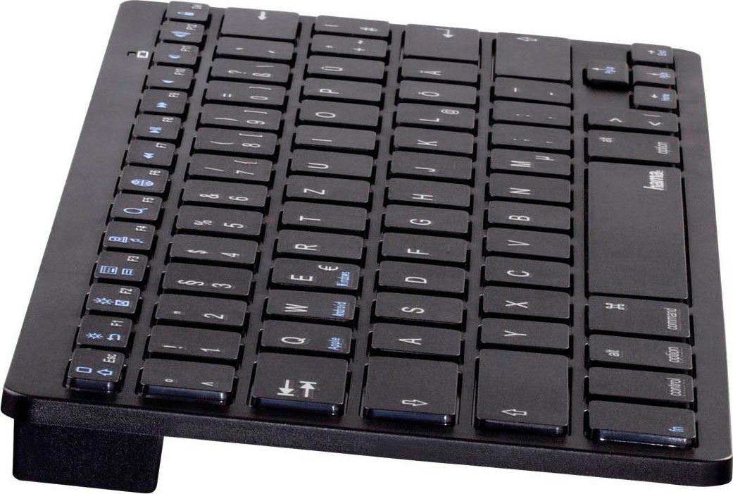 Hama Bluetooth-Tastatur "KEY4ALL X510", Schwarz Tastatur, Separater Ein ...