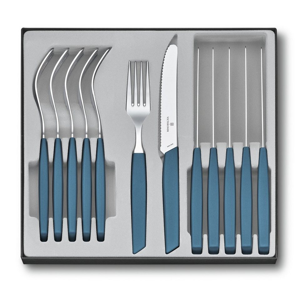 Victorinox Besteck Set Swiss Modern Besteck 12 Teilig Cornflower Blue