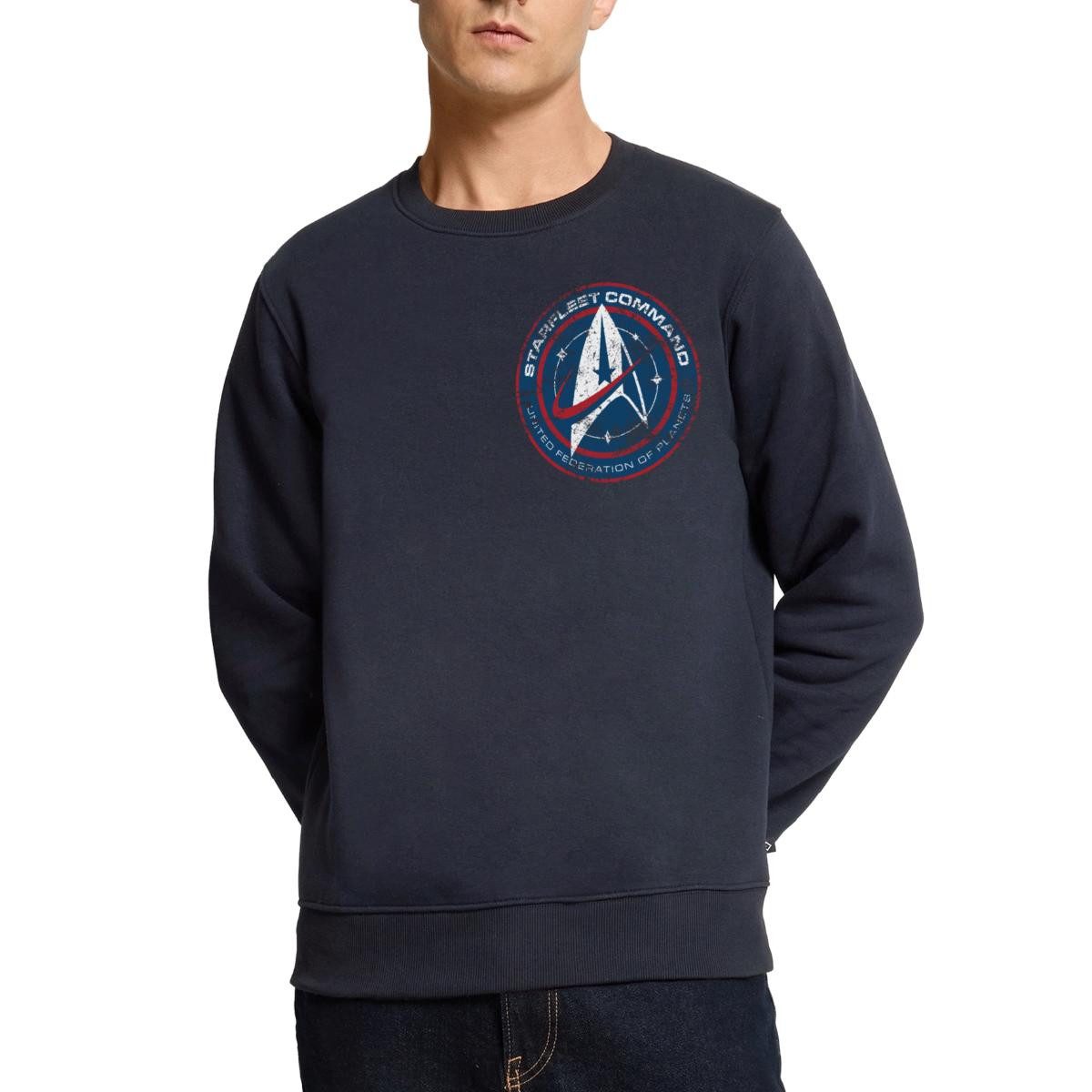 Spreadshirt Sweatshirt Star Trek Discovery Abzeichen Sternenflotte ...