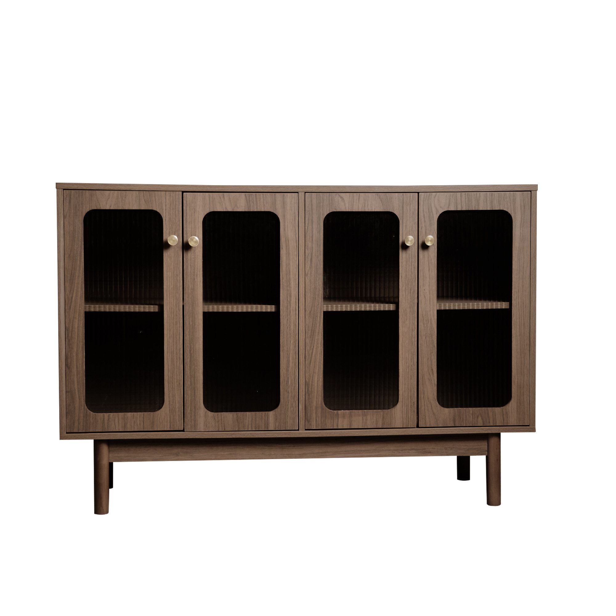Ideasy Stauraumvitrine Sideboard Lagerschrank Buffetschrank Vitrine