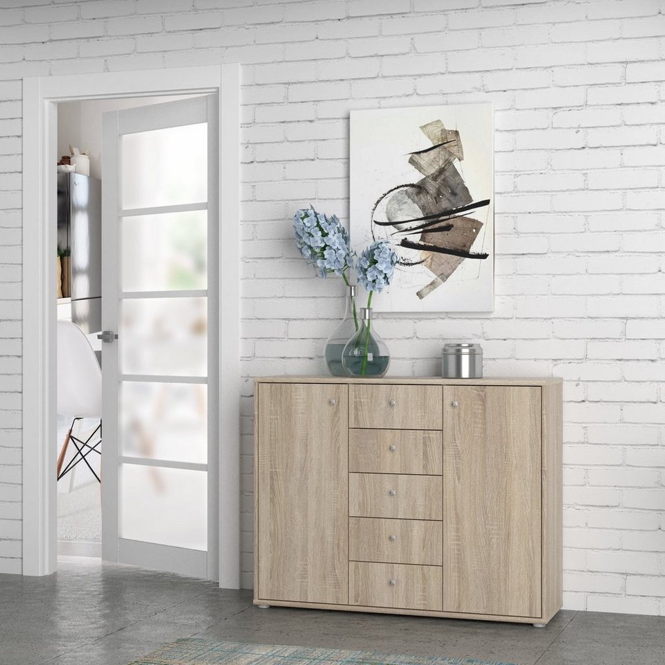 Möbelando Kommode Tembi Moderne Kommode Aus Spanplatte In Sonoma Eiche