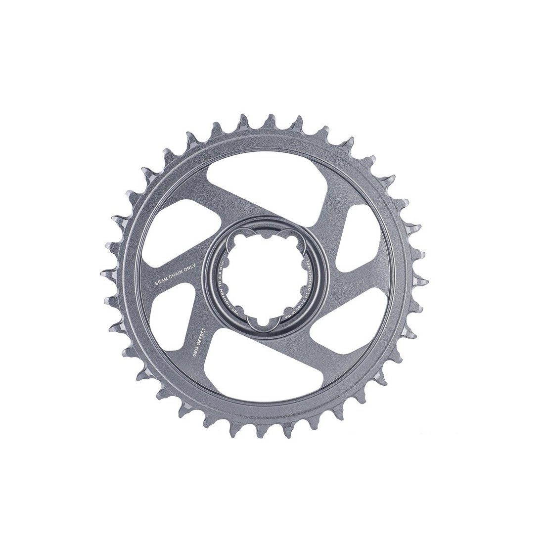 SRAM Fahrradketten Kettenblatt X-Sync2 Eagle 36 Z.,grau,Alu,offset 6mm,DM,12-f.