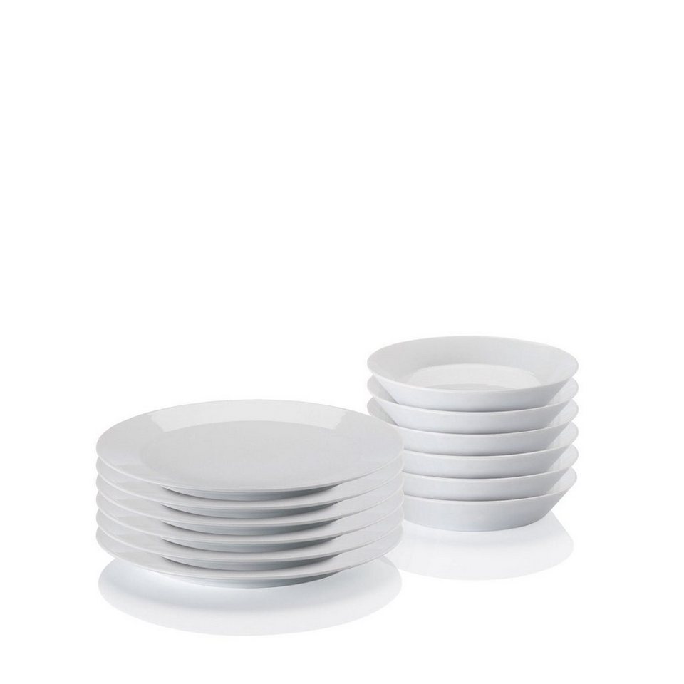 Thomas Porzellan Tafelservice Tafel Set 12 Tlg Tric Weiß 1 Set 1