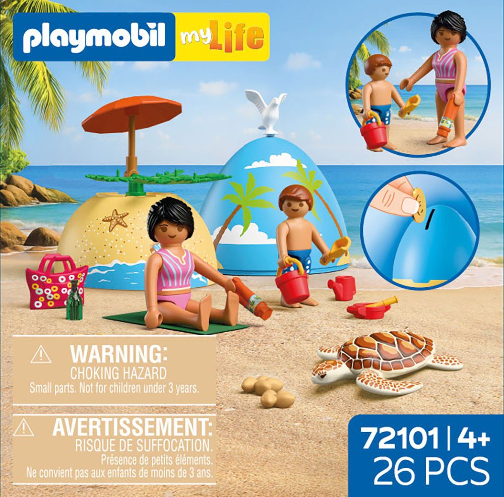 Playmobil® Spiel-Ei: Strandurlaub (72101), My Life Konstruktions ...