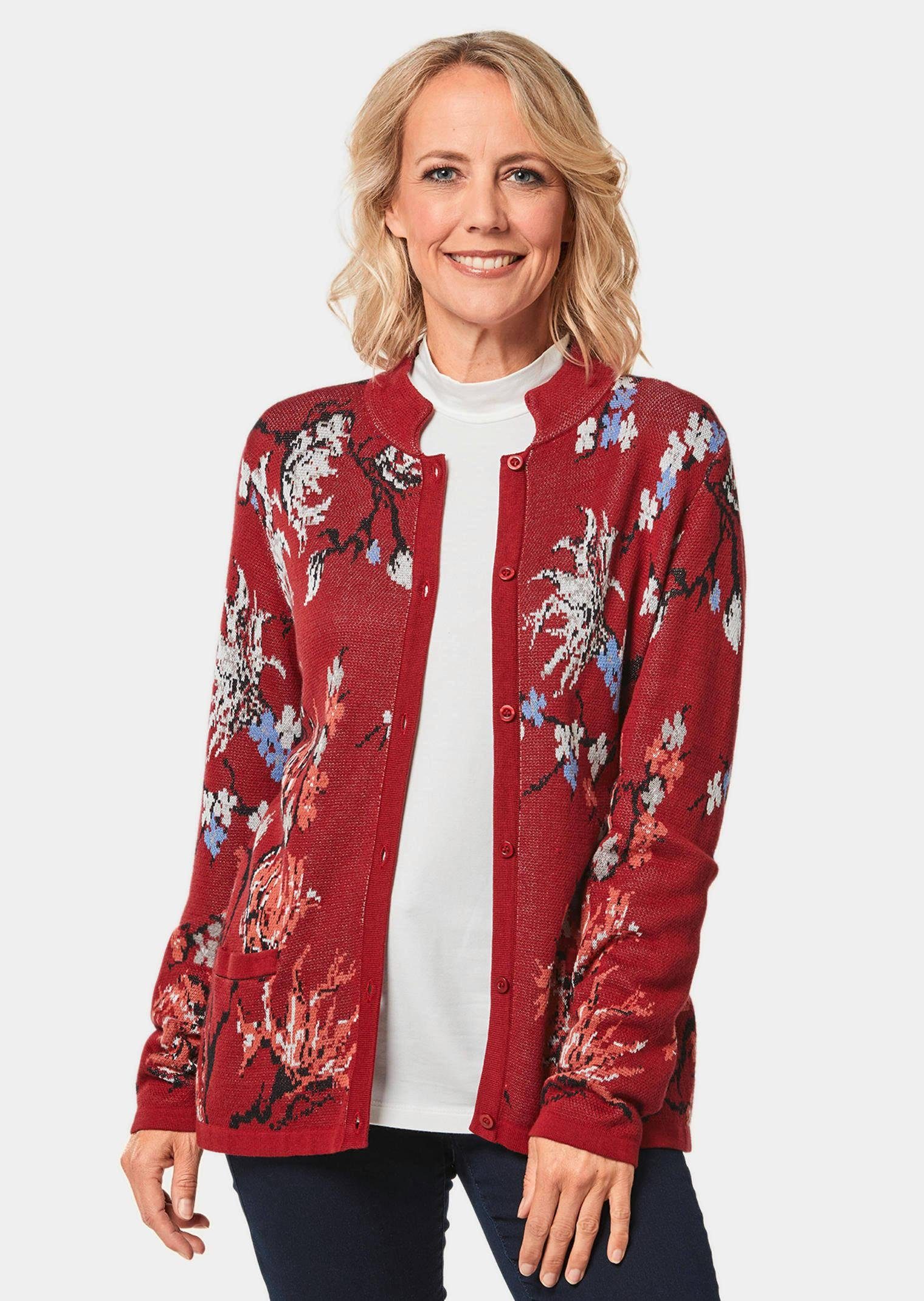 Goldner Strickjacke Kurzgröße Weiche Baumwoll Viskose Mischung