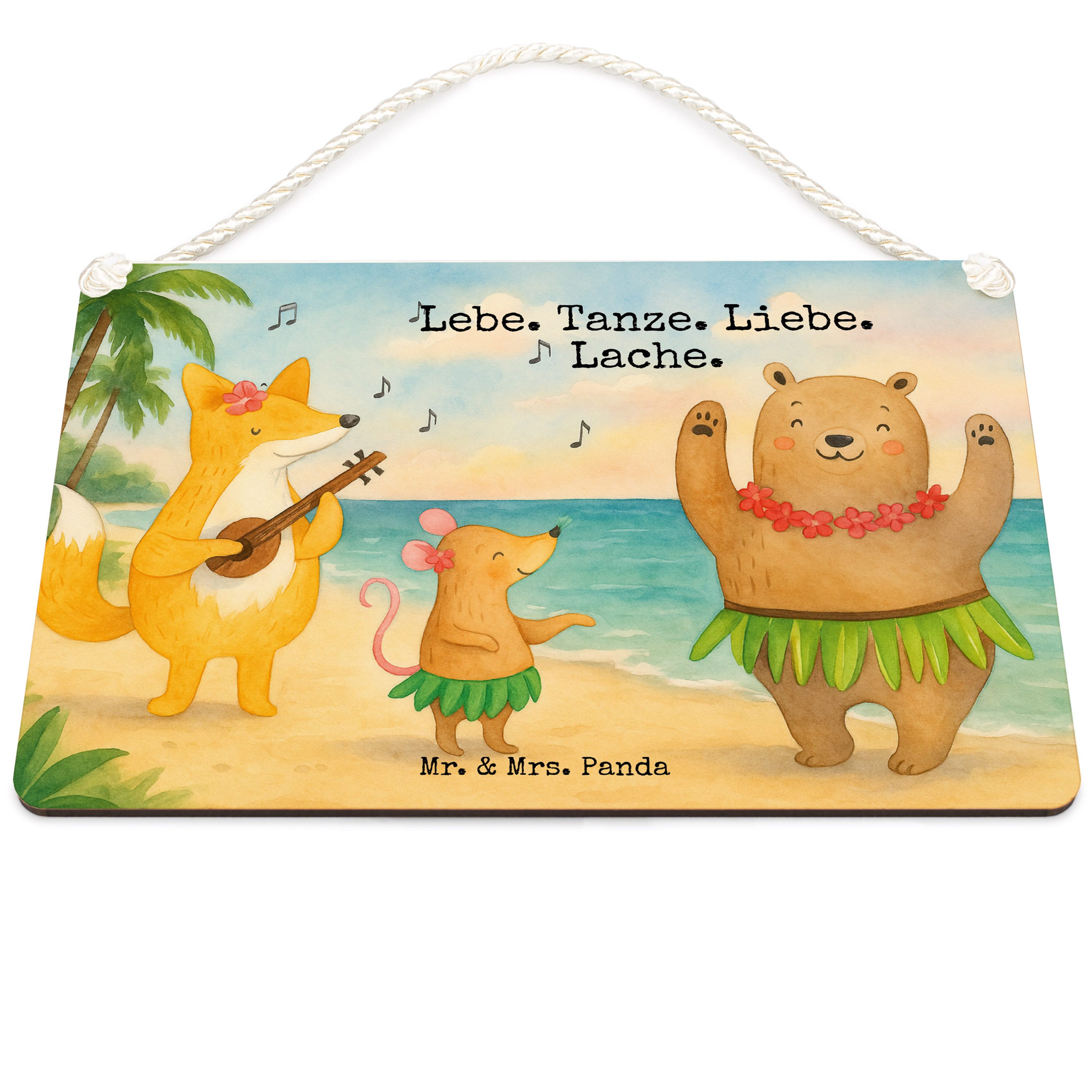 Mr. & Mrs. Panda Hinweisschild Waldtiere Aloha Design, Schild DIN A6 ...