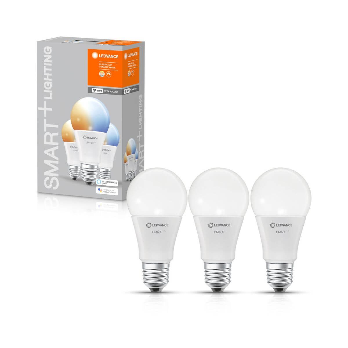 Ledvance LED-Leuchtmittel Ledvance Smart+ Wifi LED Classic A60 3er-Set smarte Leuchtmittel
