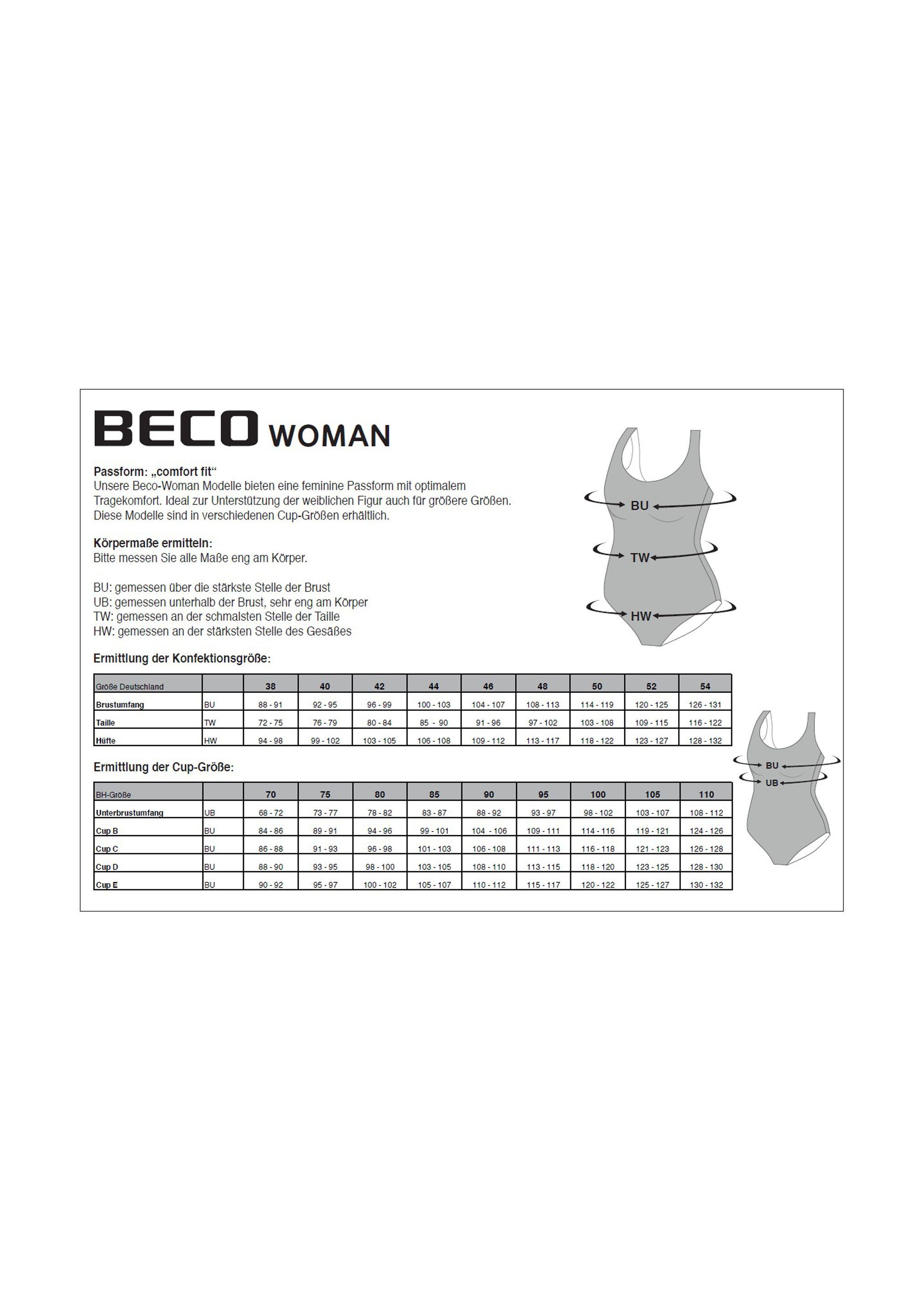 Beco Beermann Badeanzug BECO-Lady-Collection Classic Swimsuit (1-St ...