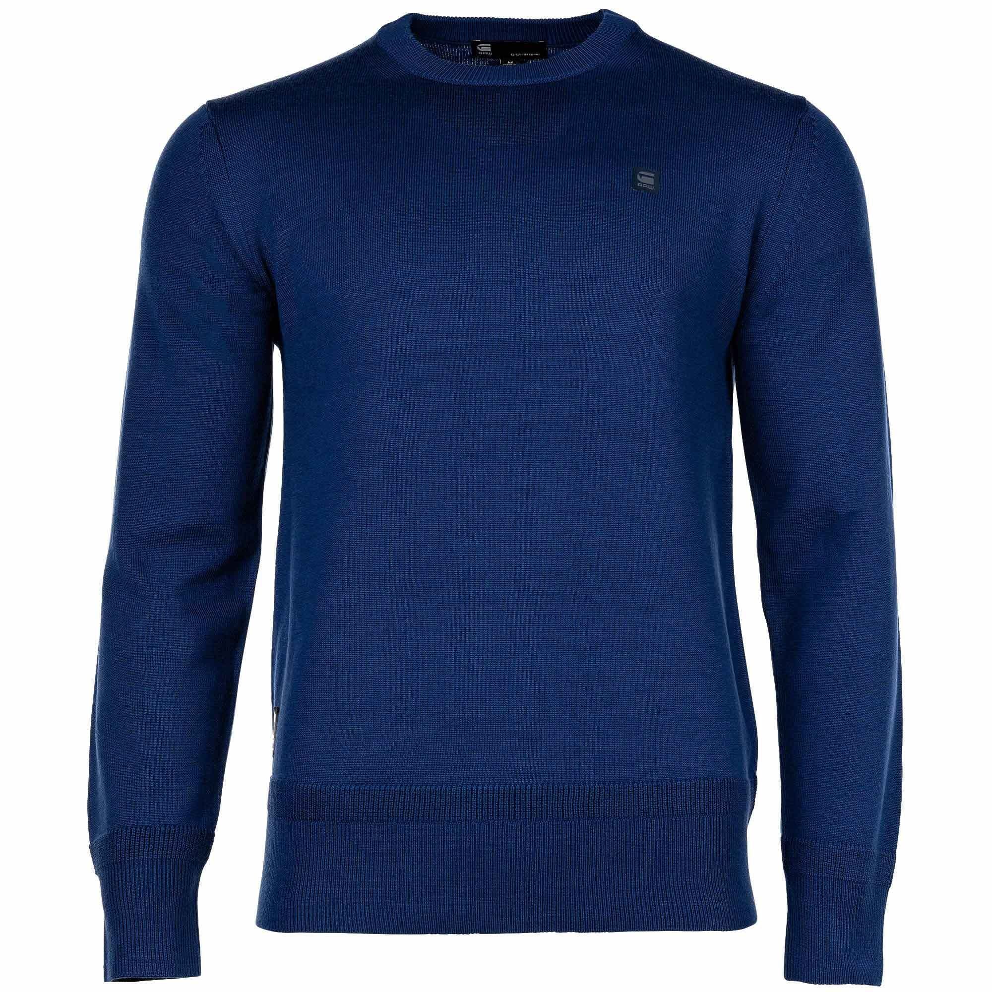 G-Star RAW Rundhalspullover G-Star Pull RH, Pflegeleichter Baumwollmix
