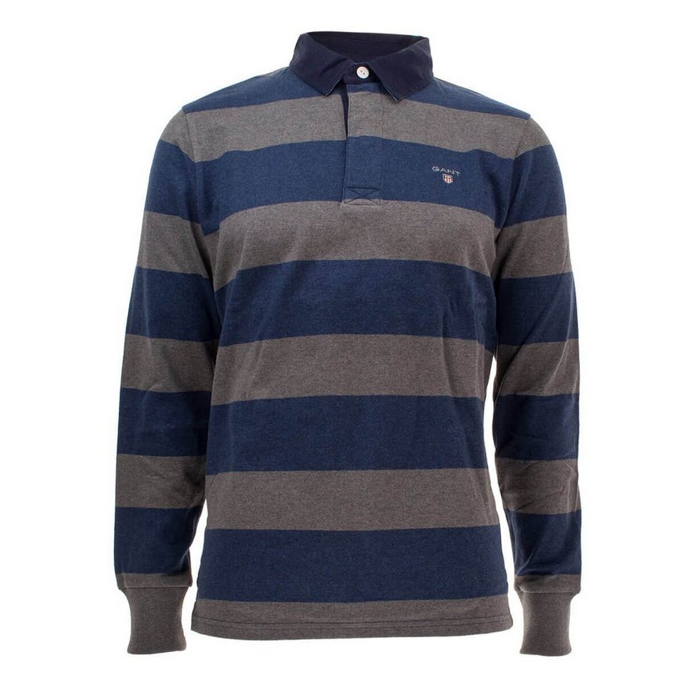 Gant Langarm Poloshirt 2005051 Original Barstripe Heavy Rugger Für
