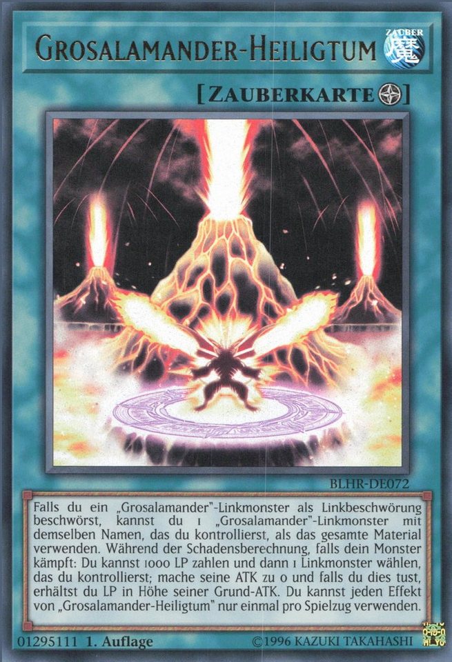 Recollectibles Sammelkarte Yugioh Karte Grosalamander Heiligtum Deutsch