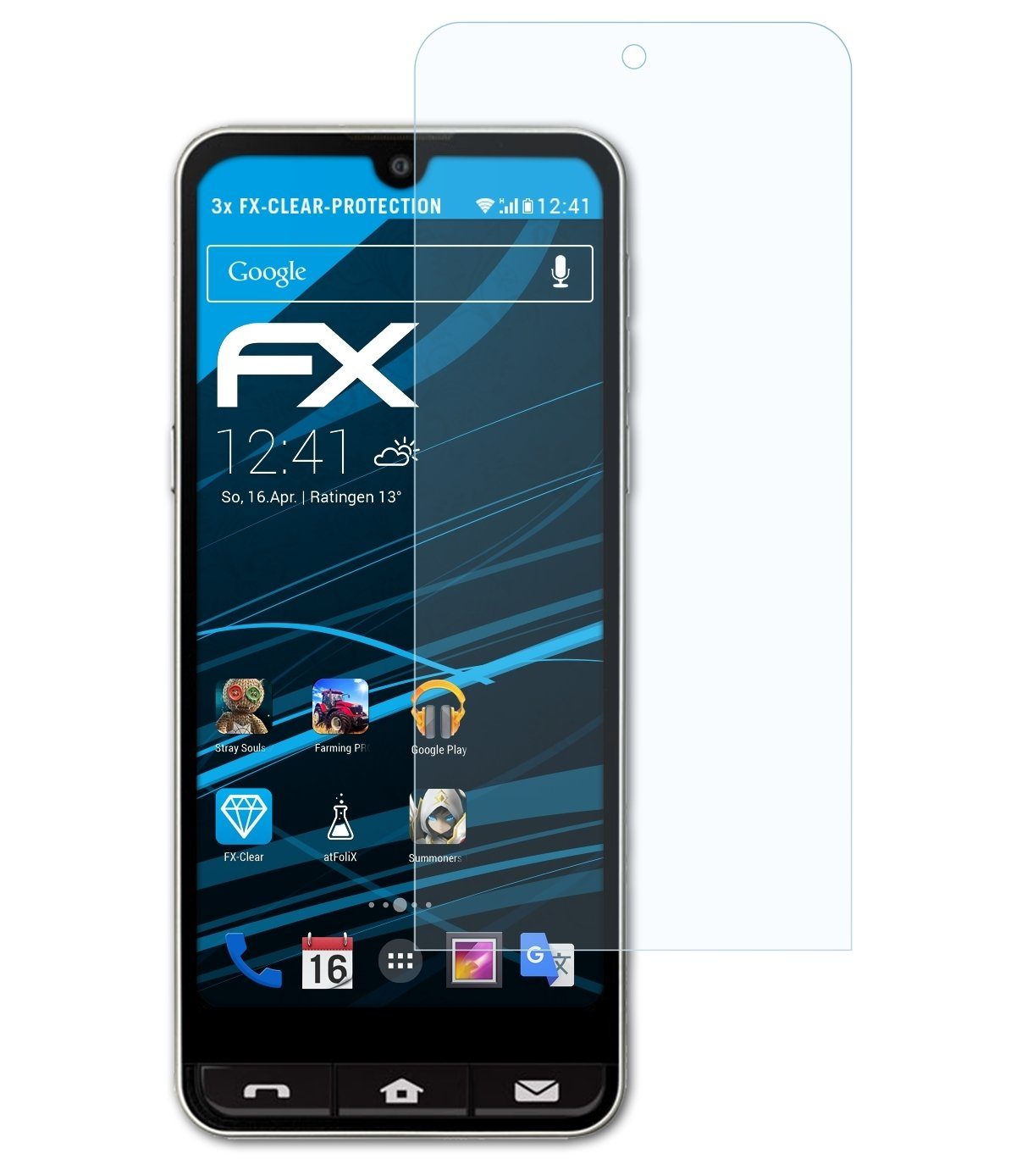 Atfolix Schutzfolie Displayschutz Für Sharp Basio Active 3 Folien