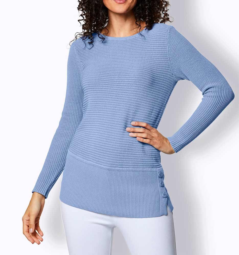 Creation L Strickpullover CrÉation L Premium Damen Rippenstrickpullover