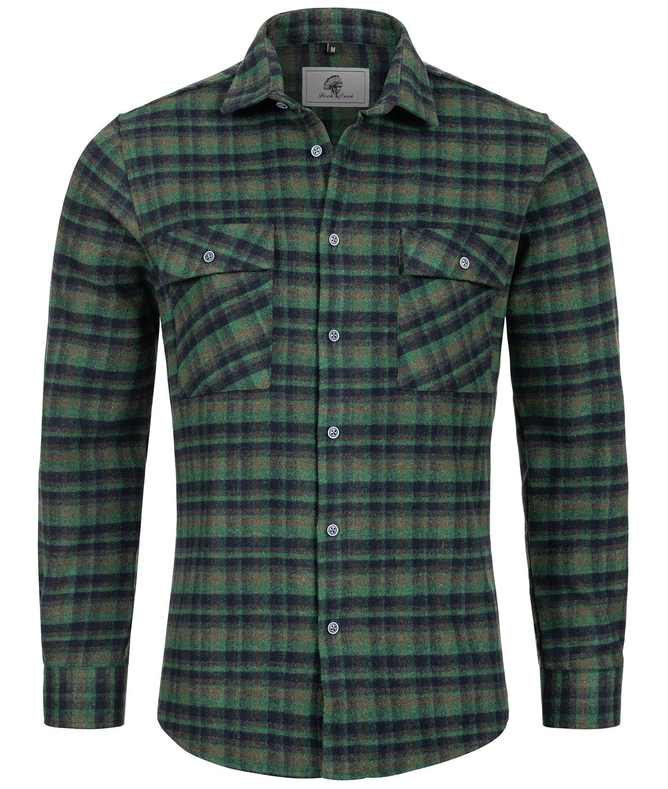 Rock Creek Flanellhemd Herren Flanellhemd Hemd H 250