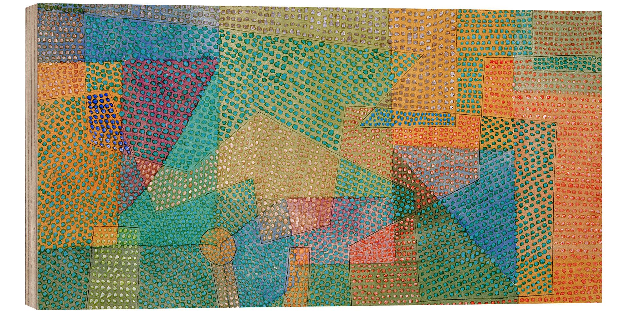 Posterlounge Holzbild Paul Klee Frühlingsbild Malerei