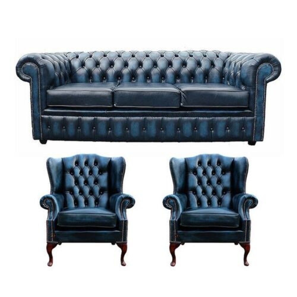 Jvmoebel Sofa Chesterfield Polster Sofas Klassischer 3 Sitzer 2