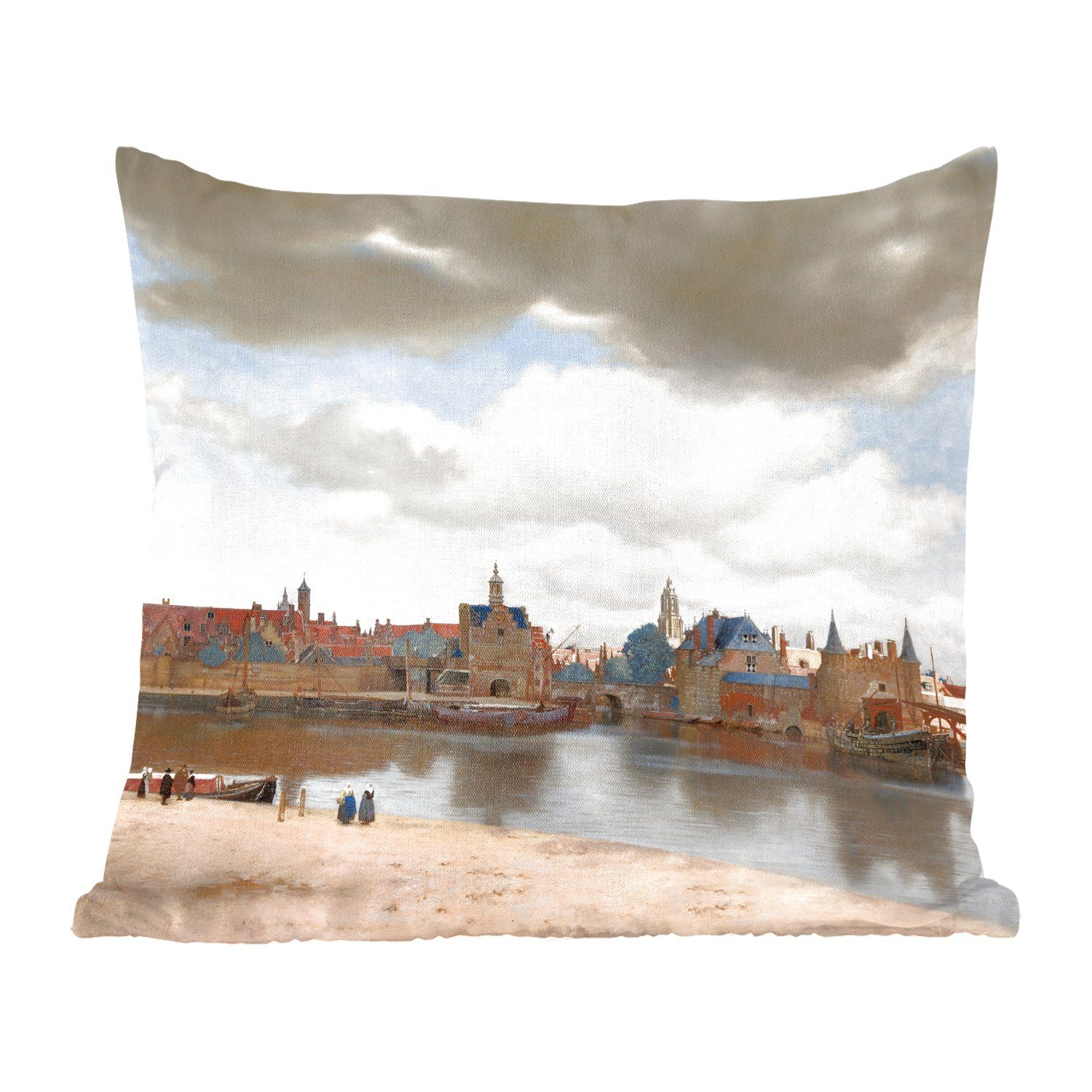 Muchowow Dekokissen Ansicht Von Delft Gemälde Von Johannes Vermeer