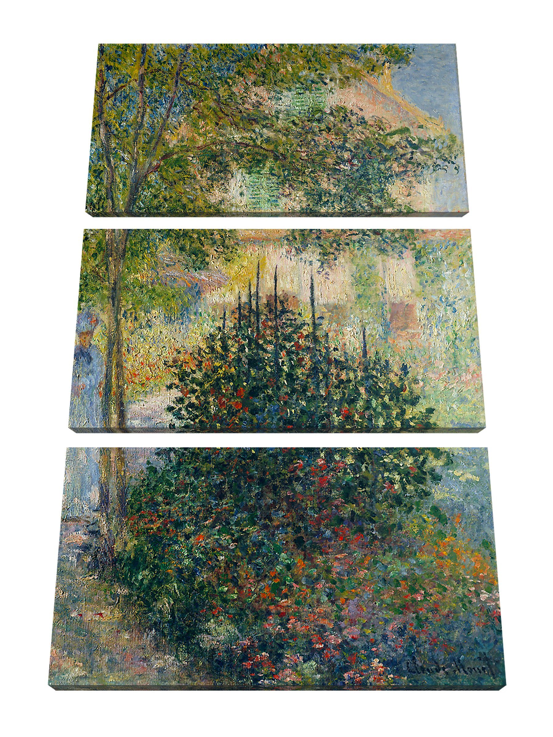Pixxprint Leinwandbild Claude Monet Camille Monet Im Garten In