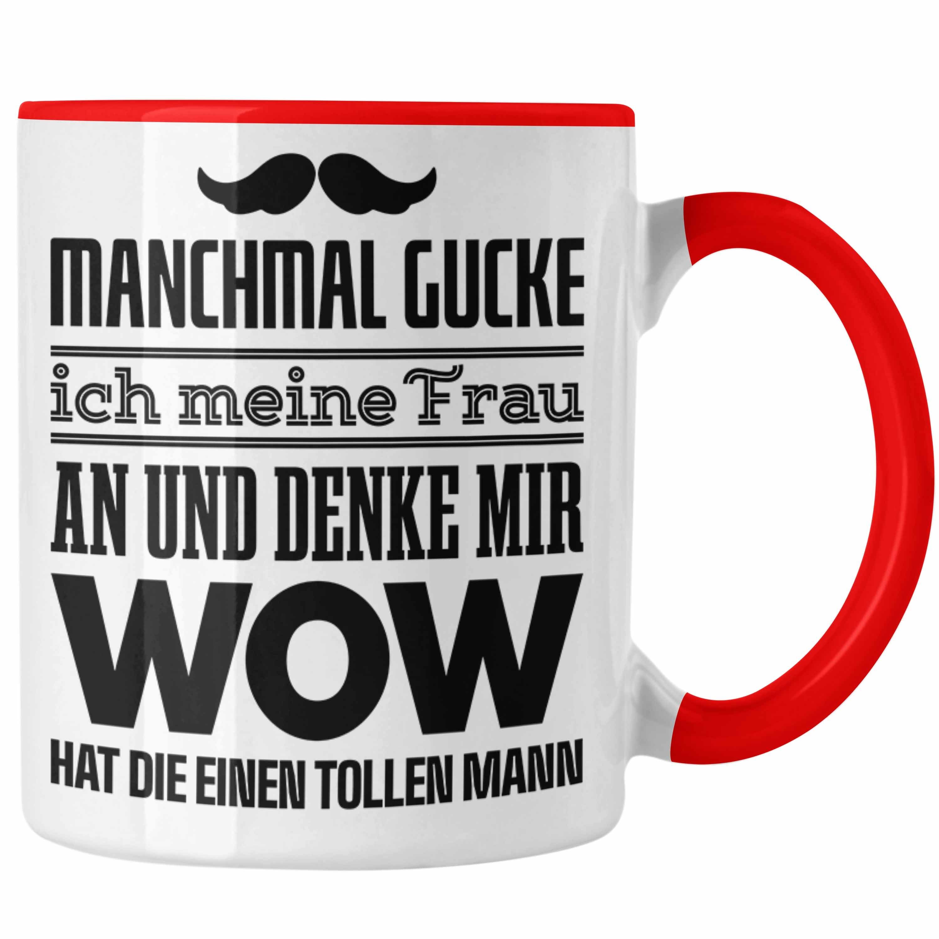 Trendation Tasse Trendation - Ehefrau Ehemann Tasse mit Spruch Lustiges Geschenk Frau M