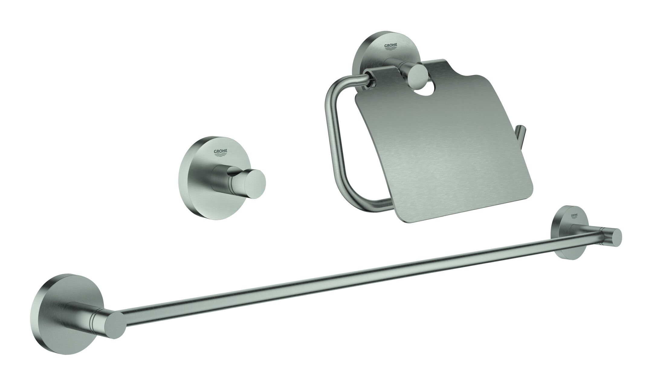 Grohe Badaccessoire Set Essentials 3 Bad Set In 1 Supersteel