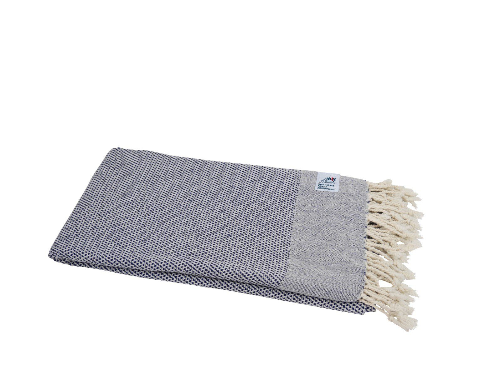 my Hamam Hamamtücher Saunatuch »Hamamtuch« Wabenmuster marineblau, Baumwolle (1-St), saugfähig ...