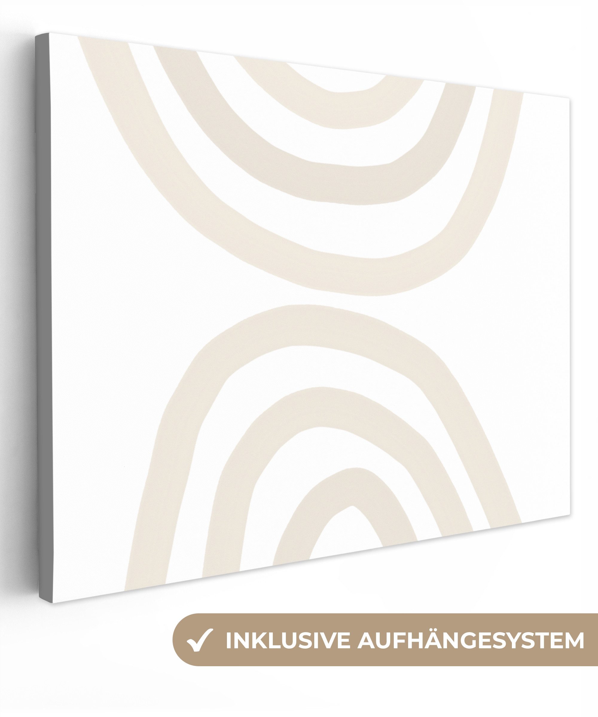 Onemillioncanvasses® Leinwandbild Regenbogen Pastell Design
