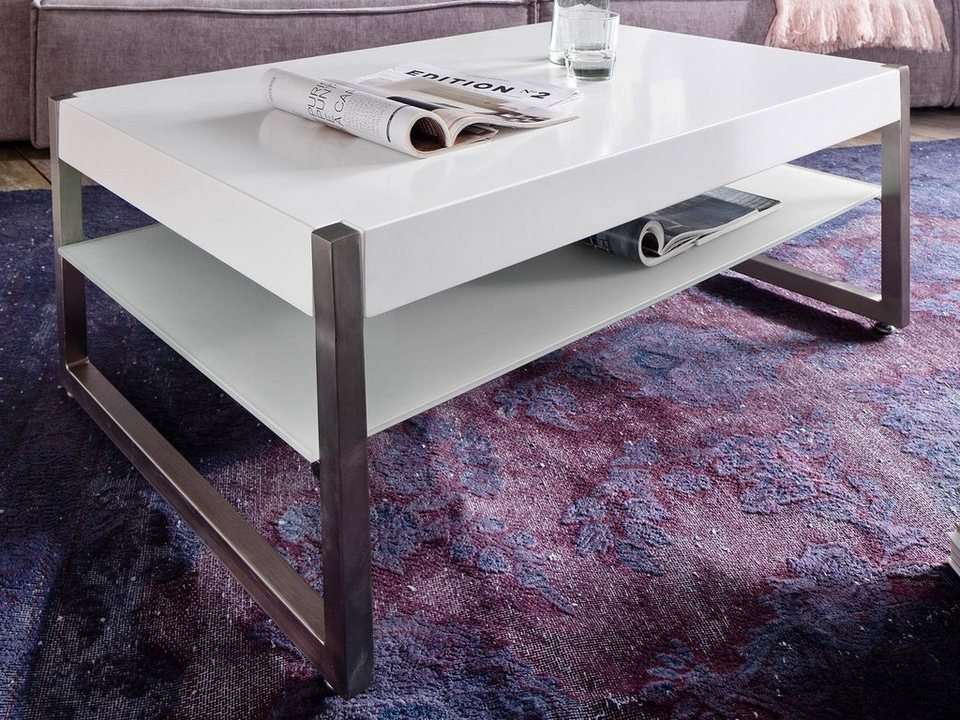 Möbelando Couchtisch Arie Moderner Couchtisch Tischplatte Aus Mdf In