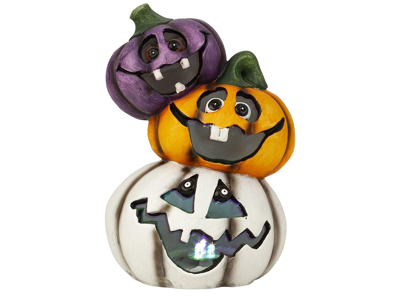 Mel O Design Skulptur Deko Lustige Halloween Kürbisse Mit Led Licht Ca