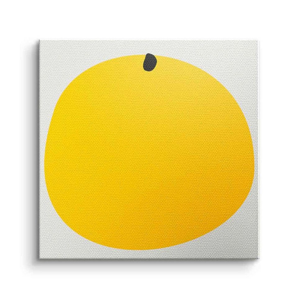 Dotcomcanvas® Leinwandbild Big Orange Leinwandbild Big Orange Weiß