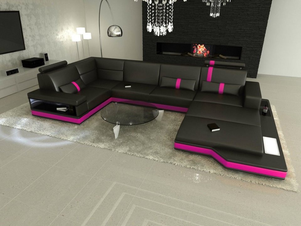 Sofa Dreams Wohnlandschaft Ledersofa Ledercouch Messana U Form Leder