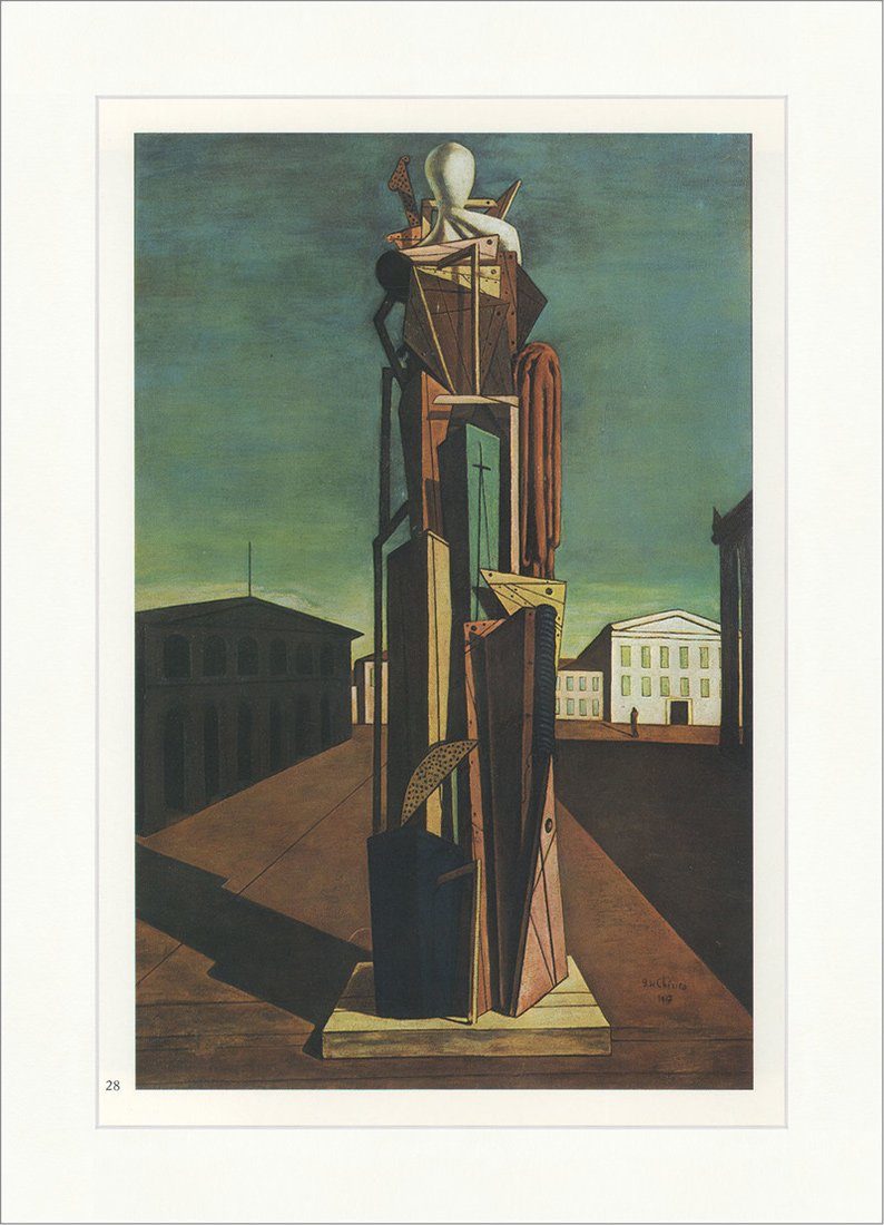 Kunstdruck Der große Metaphysiker Giorgio De Chirico Surrealismus Plakatwelt 1441, (1 St)