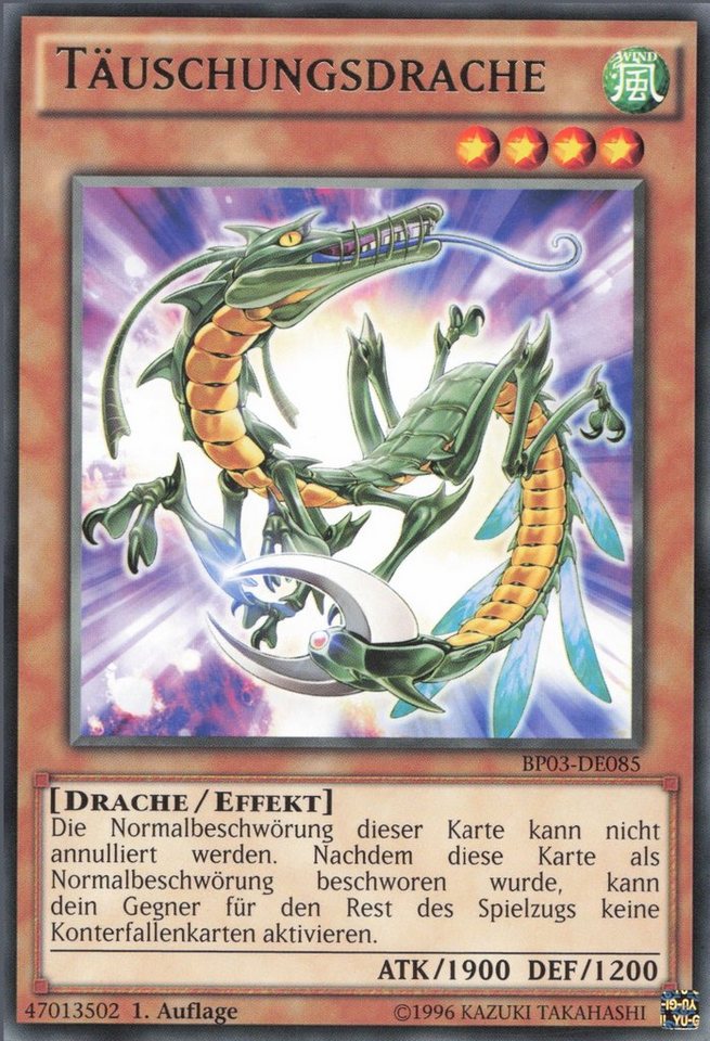 Recollectibles Sammelkarte Yugioh Karte Täuschungsdrache V 2 Deutsch