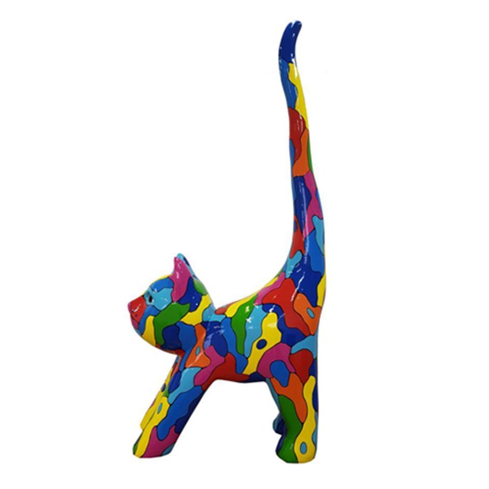 Jvmoebel Dekoobjekt Abstrakte Figur 190cm Katze Statue Deko Skulptur