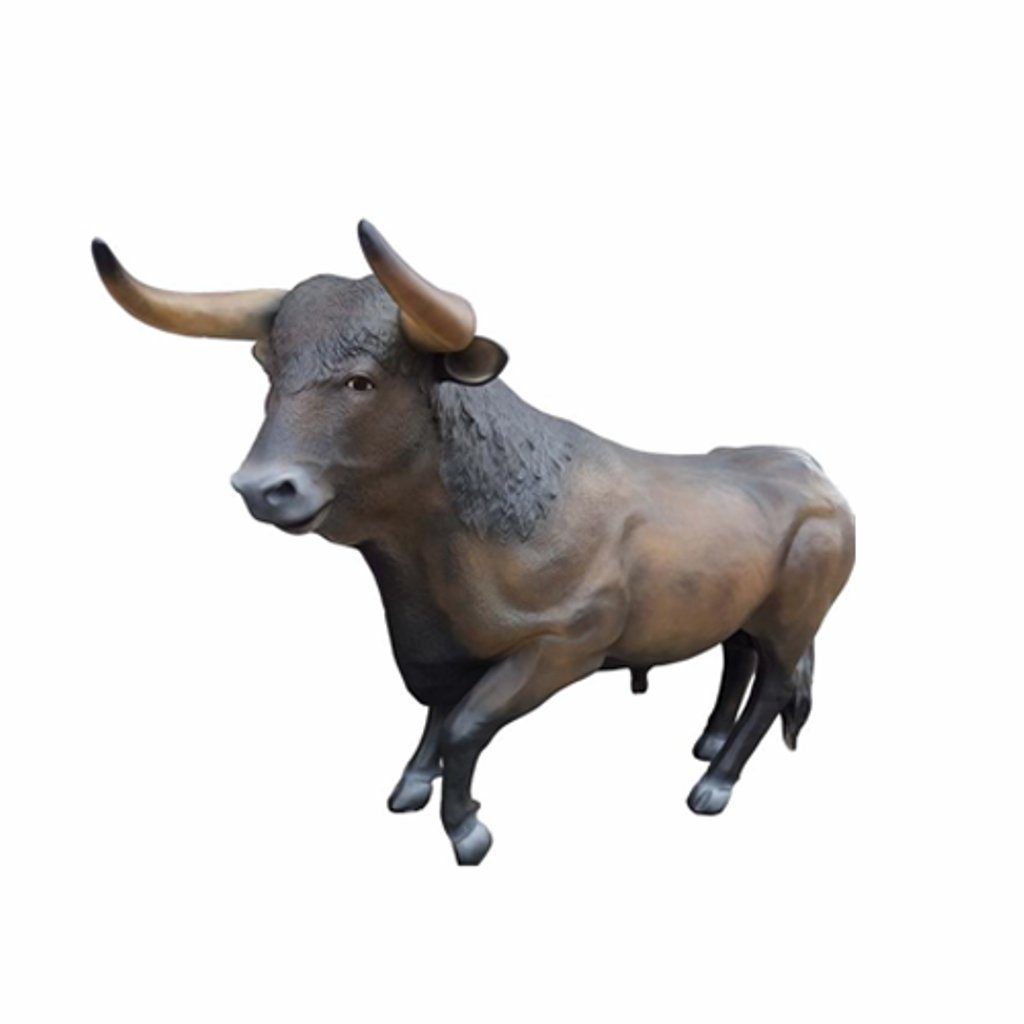 Jvmoebel Skulptur Stier Lebensgroße Figur Dekoration Statuen Skulptur