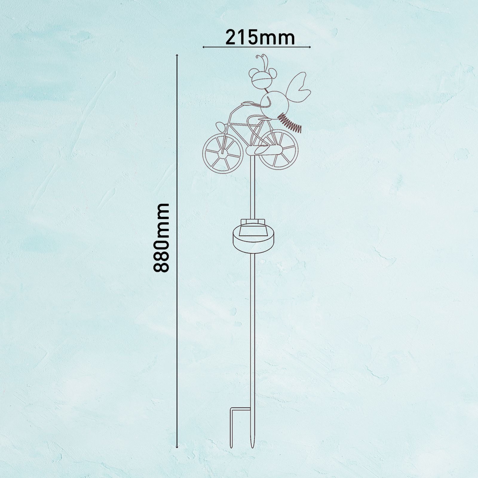 bmf-versand LED Solarleuchte Solarleuchte Garten Rost Optik Außen LED ...