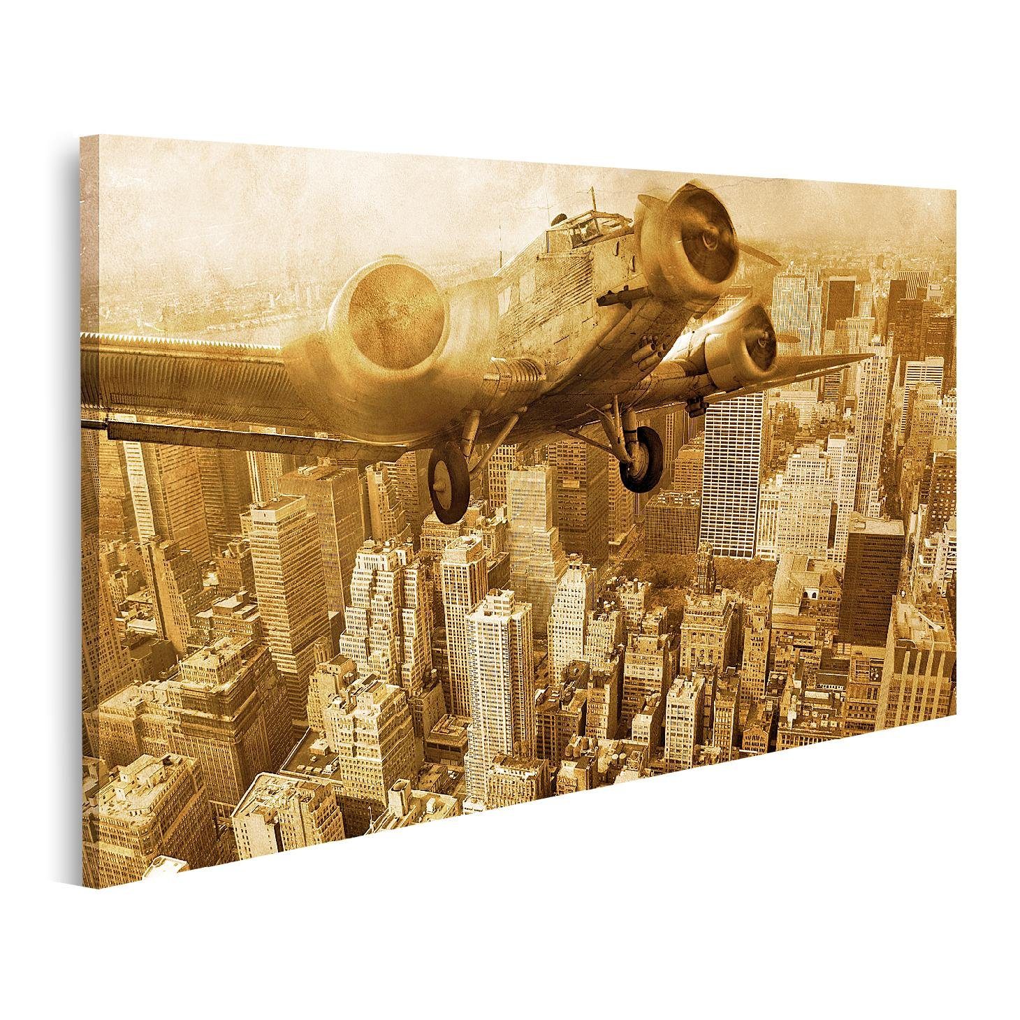 Islandburner Leinwandbild Bild Auf Leinwand Altes Flugzeug über