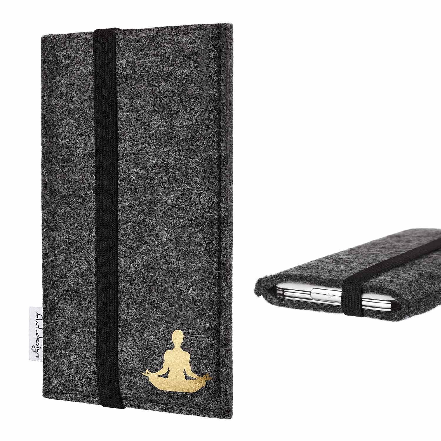 Flatdesign Handyhülle Pflanzlicher Filz Vegan Für Xiaomi Redmi Note