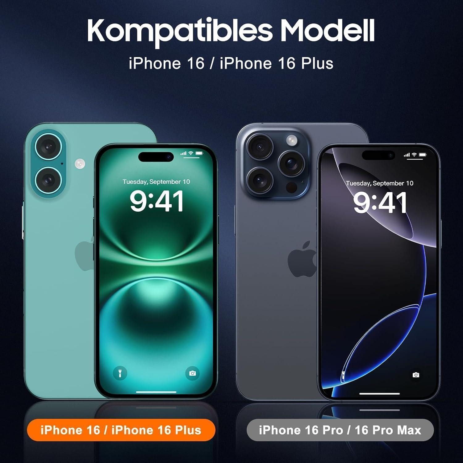 LuxusKollektion Kameraschutzglas Kameraschutz iPhone 16 16 Plus 9H ...