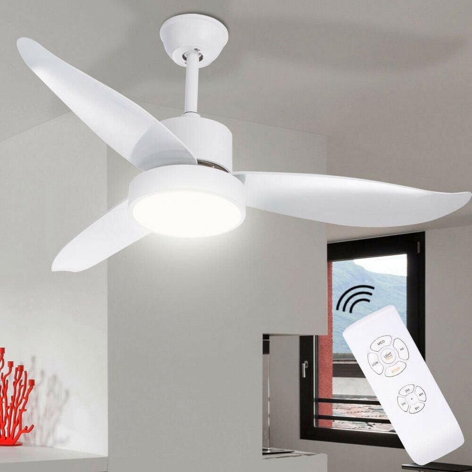 Etc Shop Deckenventilator Led Decken Design Ventilator Wohn Raum